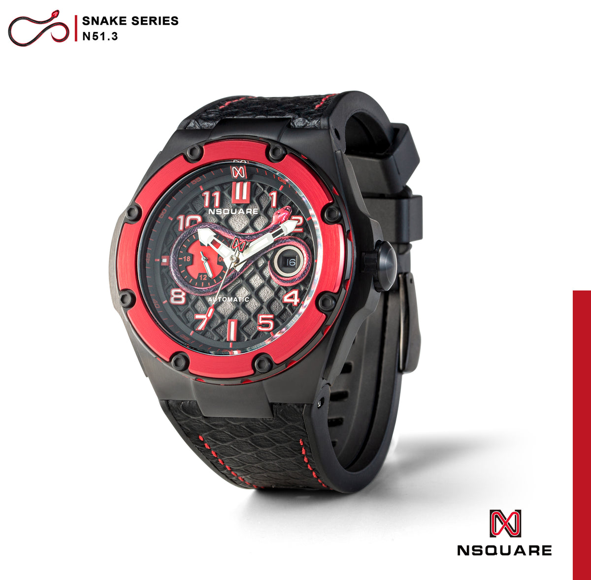 NSquare Snake Special Edition Automatic Watch - 46mm N51.3 Firestorm R ...